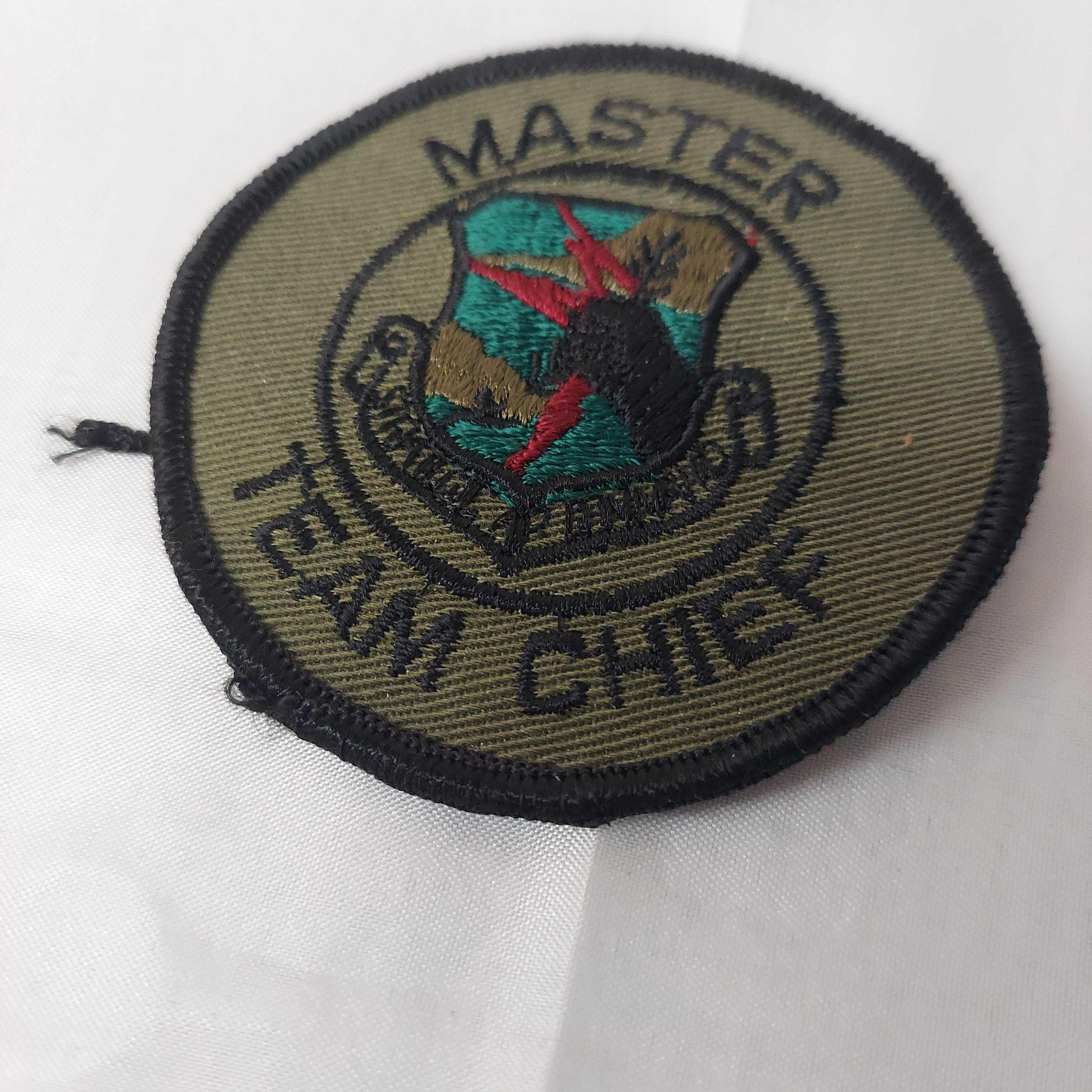 reinforced backing USAF Strategic Air Command Master Team Chief Patch – The Command Bunker