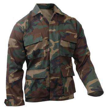 GI Type BDU Shirt- Woodland GI type Twill BDU shirt in Woodland patter ...
