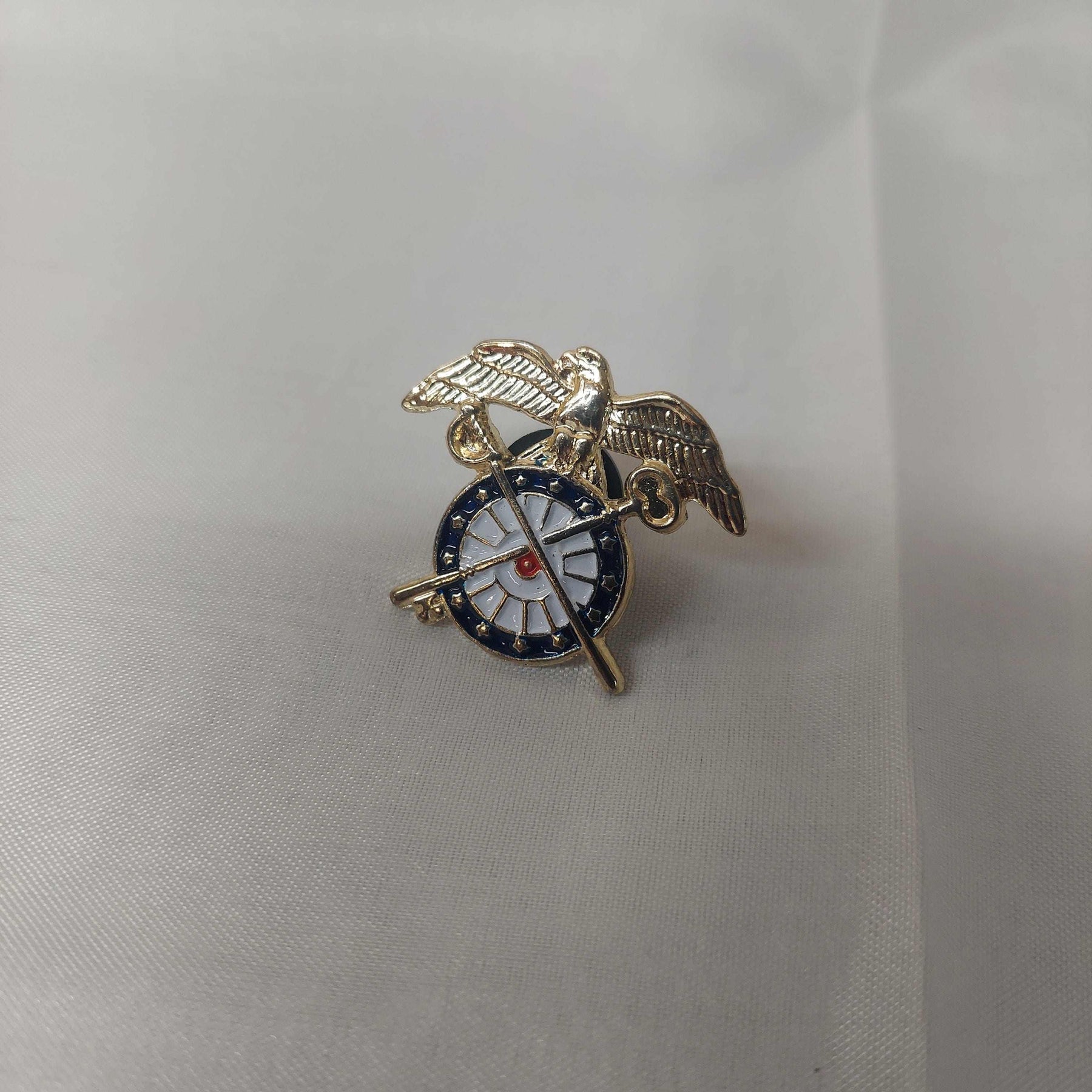 Army Quartermaster Corps Badge Pin in brass with brass Damit backings ...