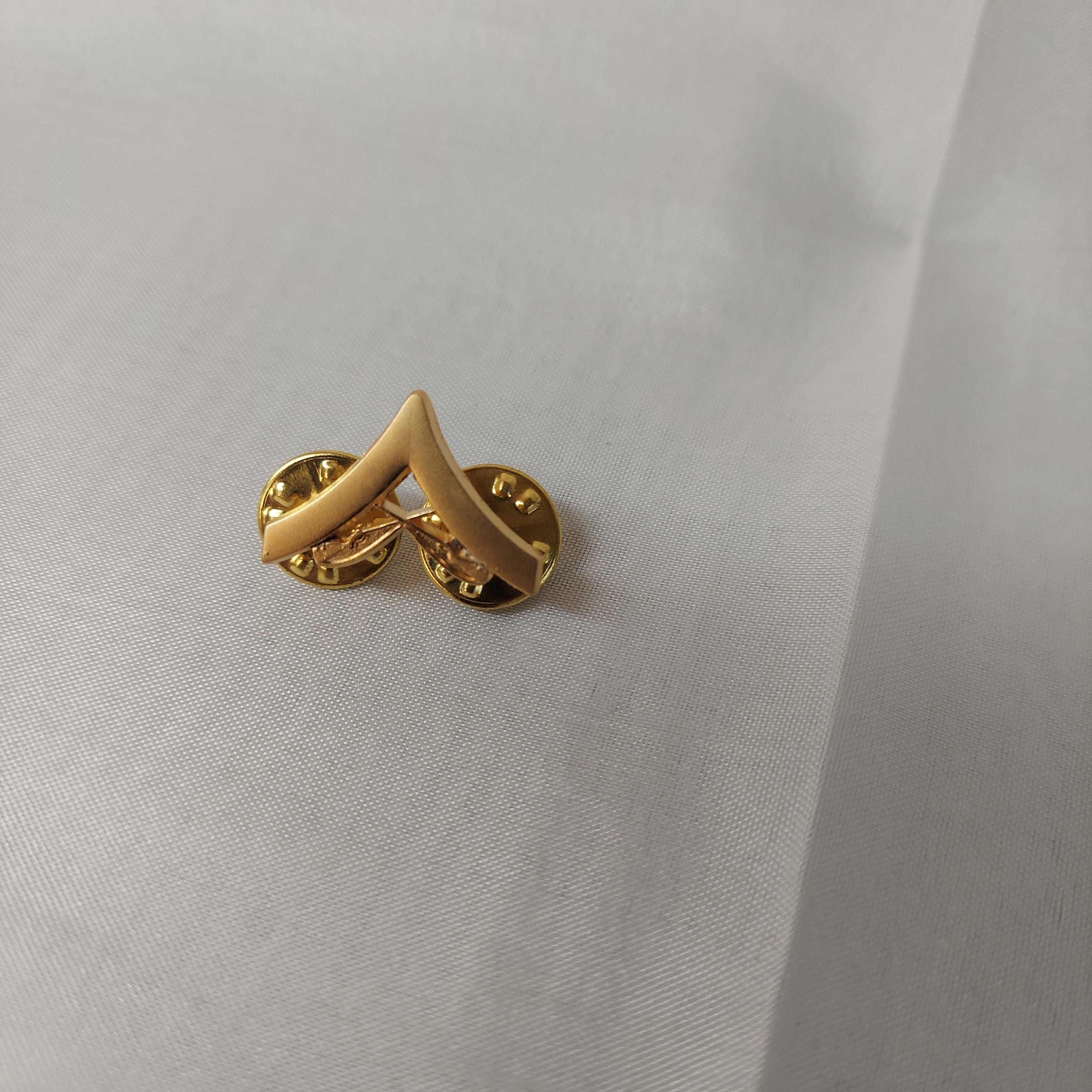 USMC Lance Corporal E3 Rank Insignia Pin is metal and comes in black ...