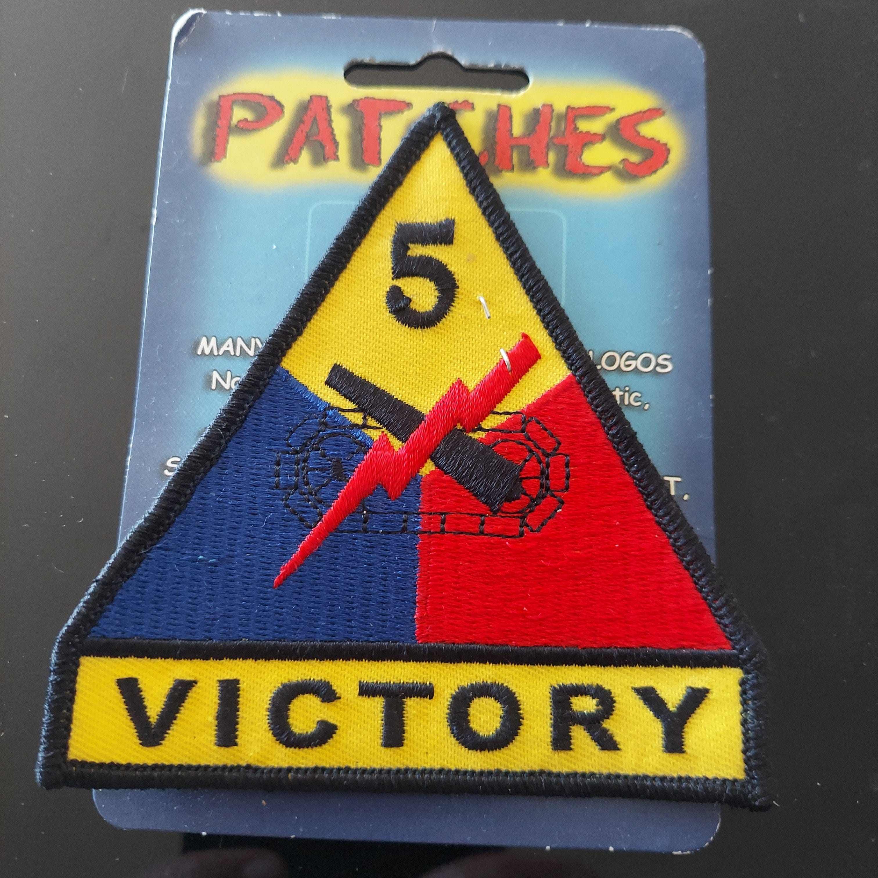 5th Armored Division Full vibrant colors of red, and yellow accented – The Command Bunker